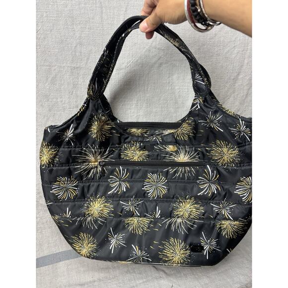 lug | Bags | Lug Black Firework Gondola Hobo Tote Euc | Poshmark